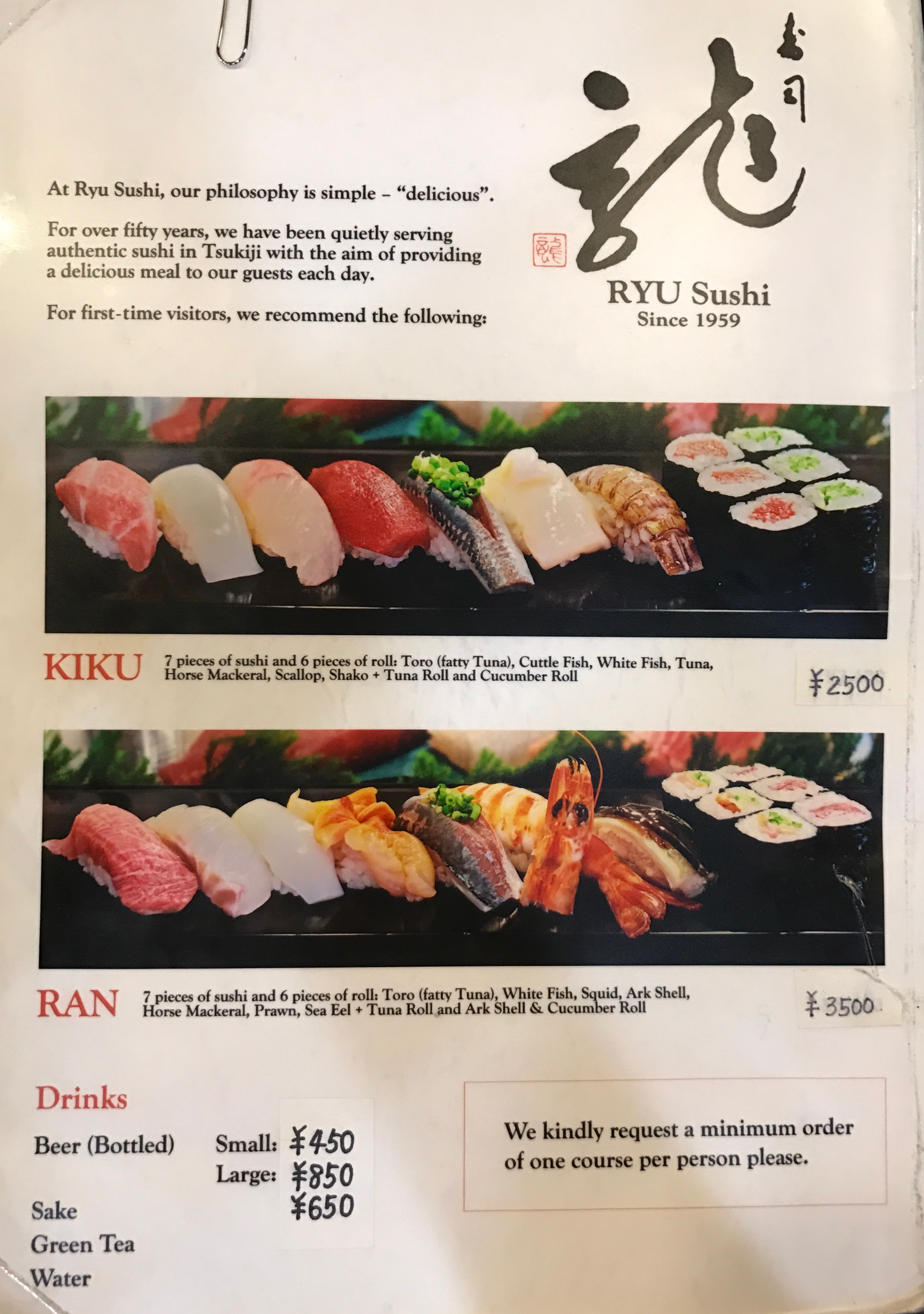 When in Tokyo: Ryu Sushi 竜寿司 @ Tsukiji Fish Market 築地市場 – Have Sushi ...