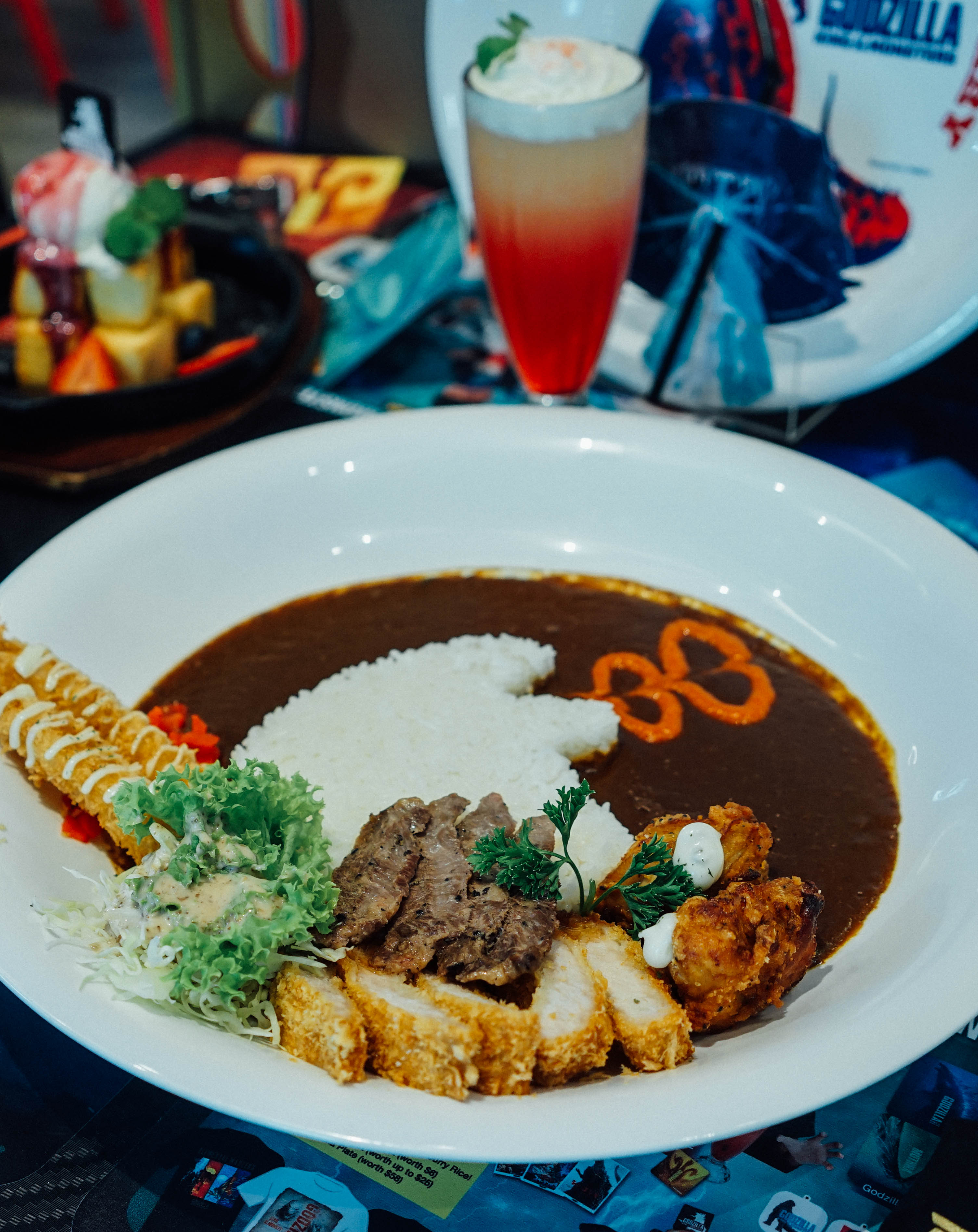 Godzilla: King of the Monsters Themed Curry Rice @ Monster Curry (18 ...